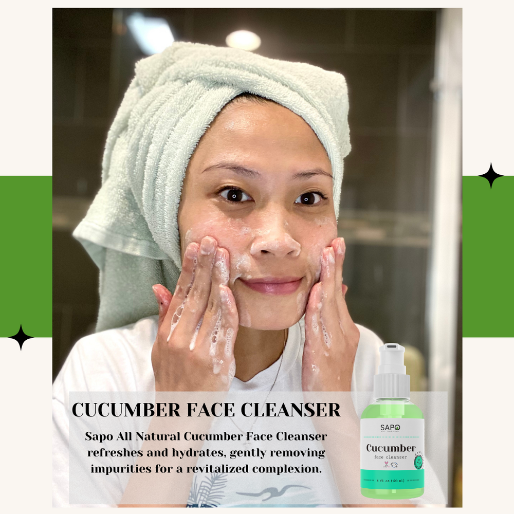 Cucumber and Aloe Face Wash for Sensitive Skin – Sapo All Natural